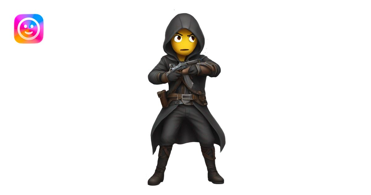 assassin scared full emoji | AI Emoji Generator