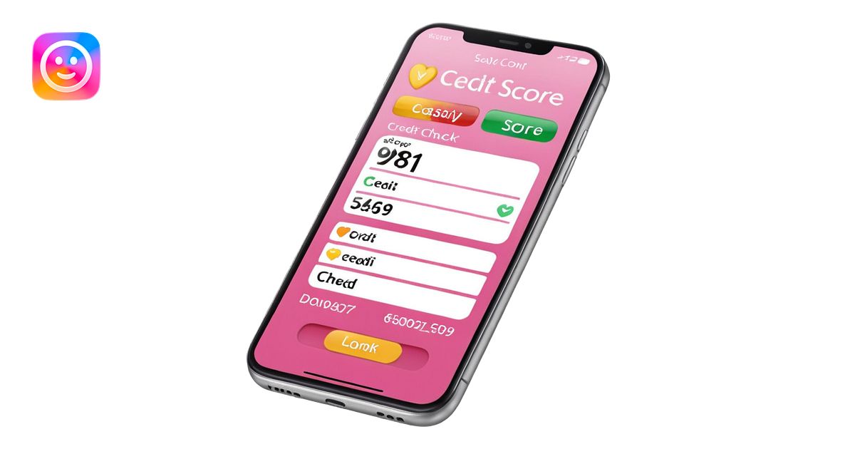 pink credit score check emoji | AI Emoji Generator