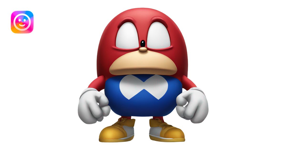 knuckles from sonic movie emoji | AI Emoji Generator