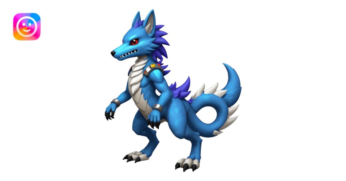 Grem2-Gremz-Protogen-Primagen-Sergal-fusion, full body emoji | AI Emoji ...