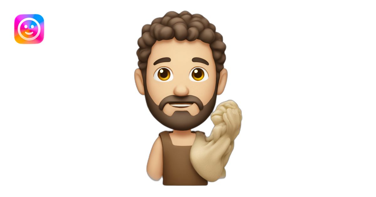 st-bartholomew-holding-his-skin emoji | AI Emoji Generator
