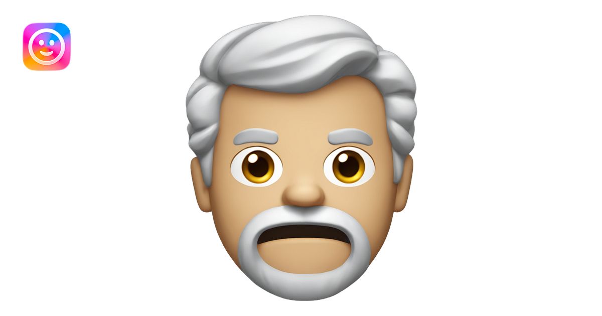 angry ted lasso with beard emoji | AI Emoji Generator