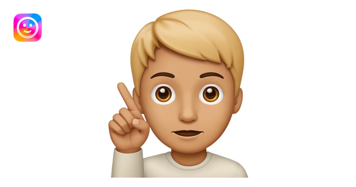 a face and hand emoji pointing to question and answer emoji | AI Emoji ...