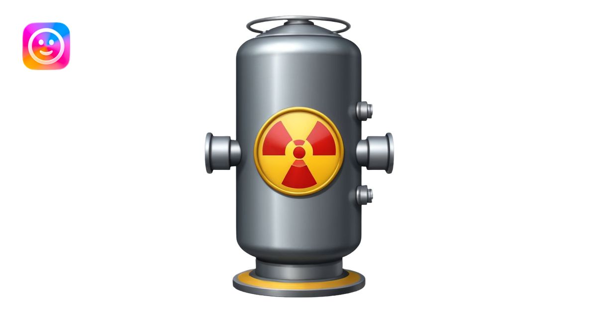 create a very realistic nuclear reactor emoji | AI Emoji Generator