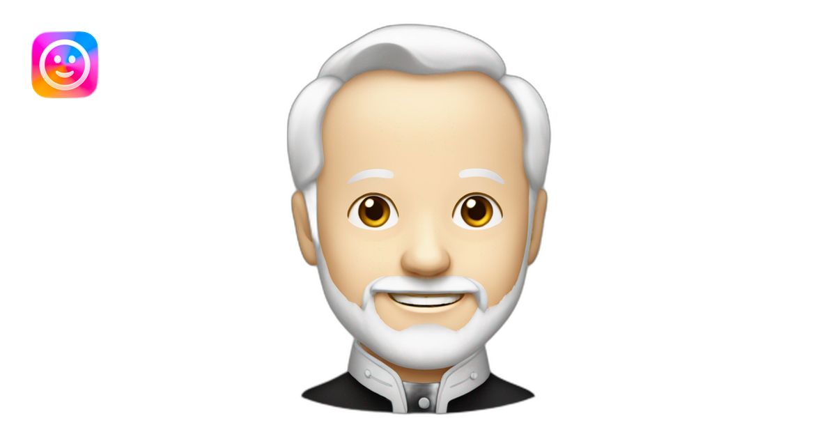 Tchaikovsky smiling emoji | AI Emoji Generator