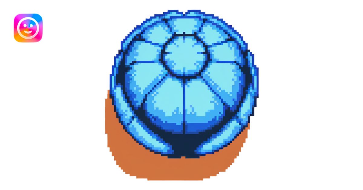 Blue digital bomb, round bomb body with blue highlights and details, no ...