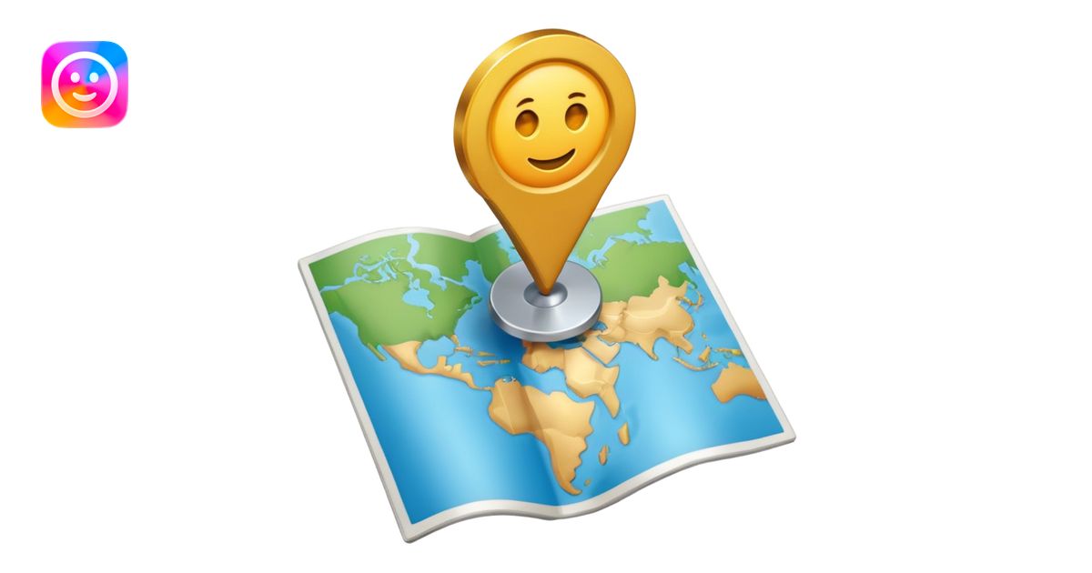 pin on map emoji | AI Emoji Generator
