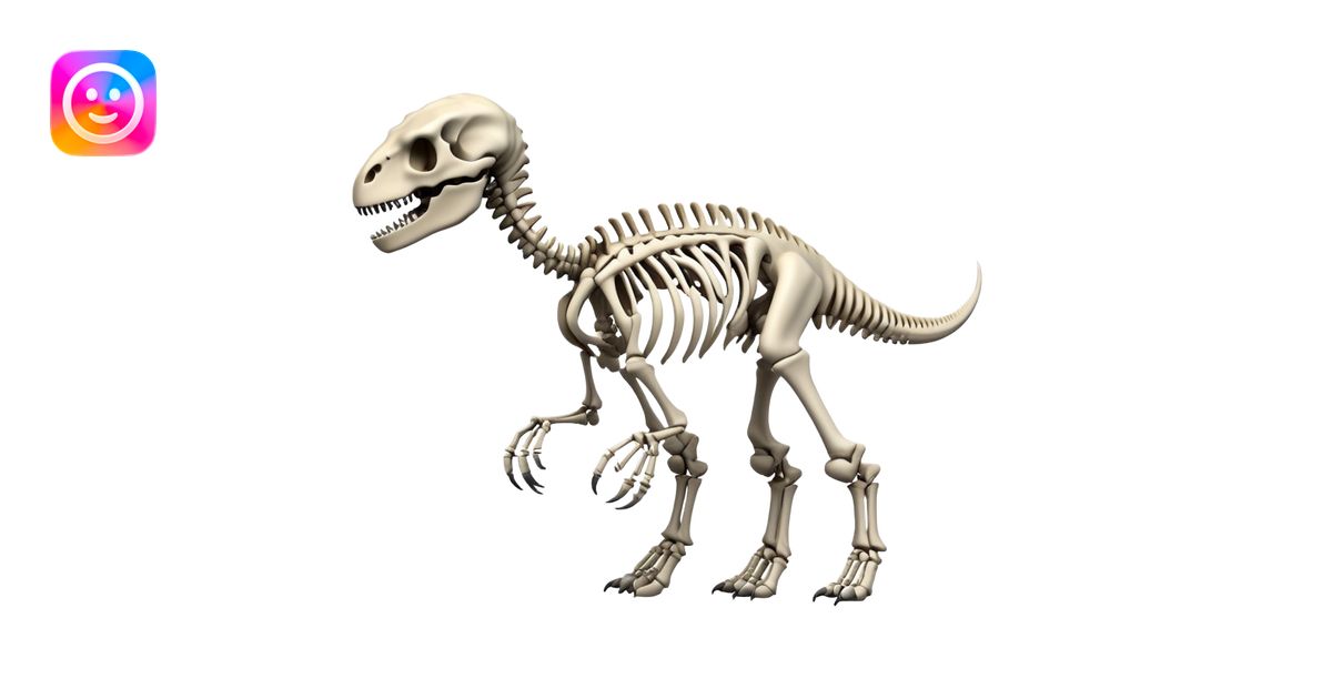 Dinosaur skeleton emoji | AI Emoji Generator
