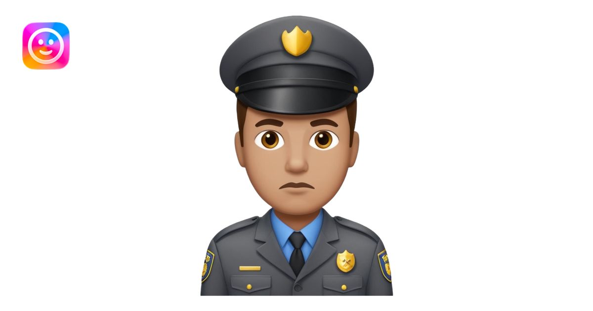 mall security gray uniform emoji | AI Emoji Generator