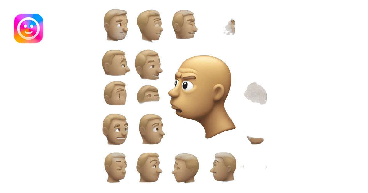 man tapping head thinking good idea emoji | AI Emoji Generator