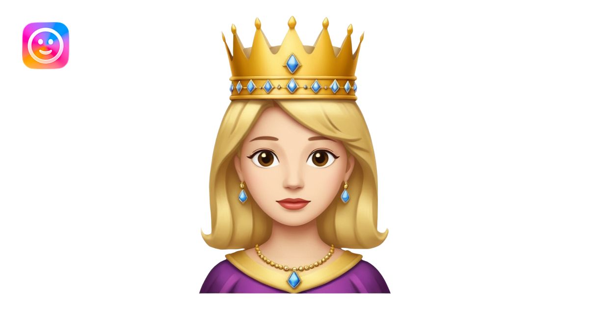 Queen with the number 67 all around her emoji | AI Emoji Generator