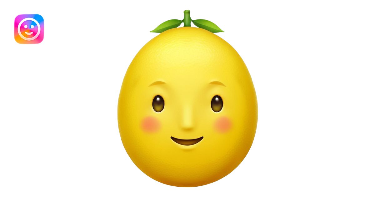 lemon with no face emoji | AI Emoji Generator