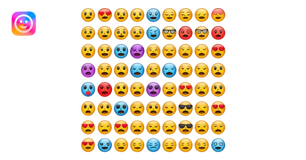 large emoji list but they are purposely screwed up emoji | AI Emoji ...