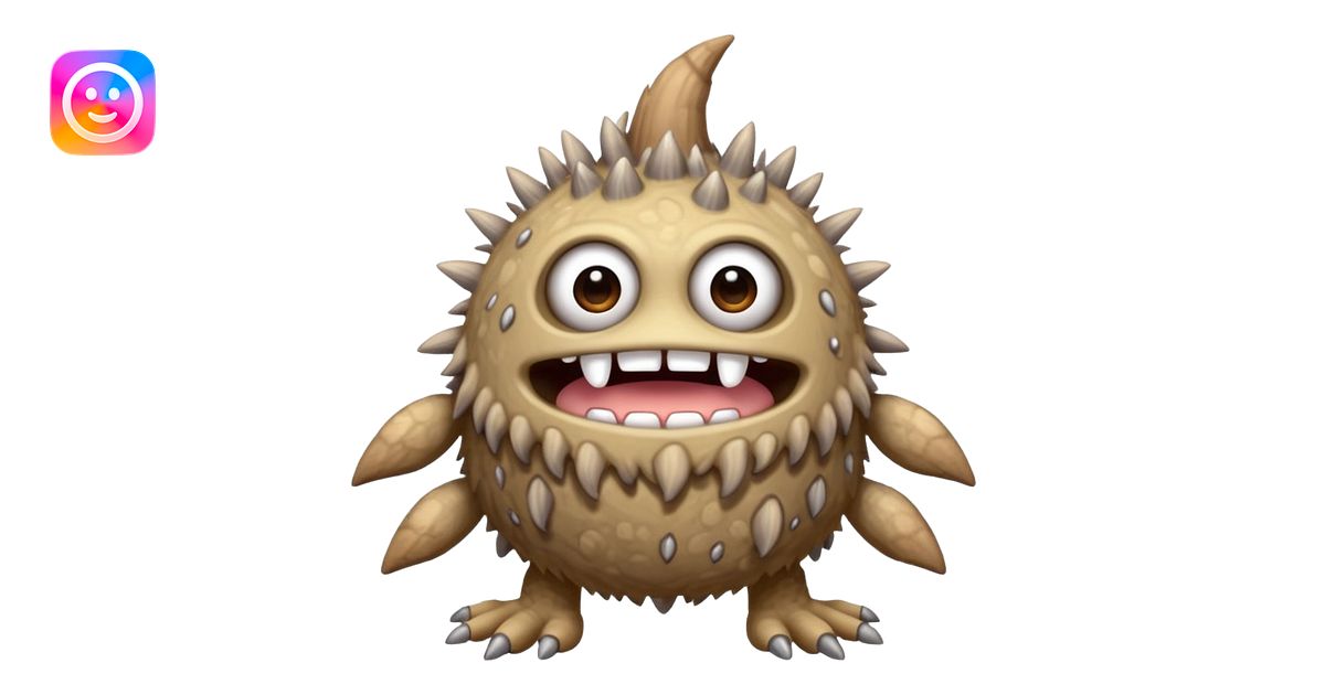 My Singing Monsters Dust element monster, sandy cracked body, muted ...