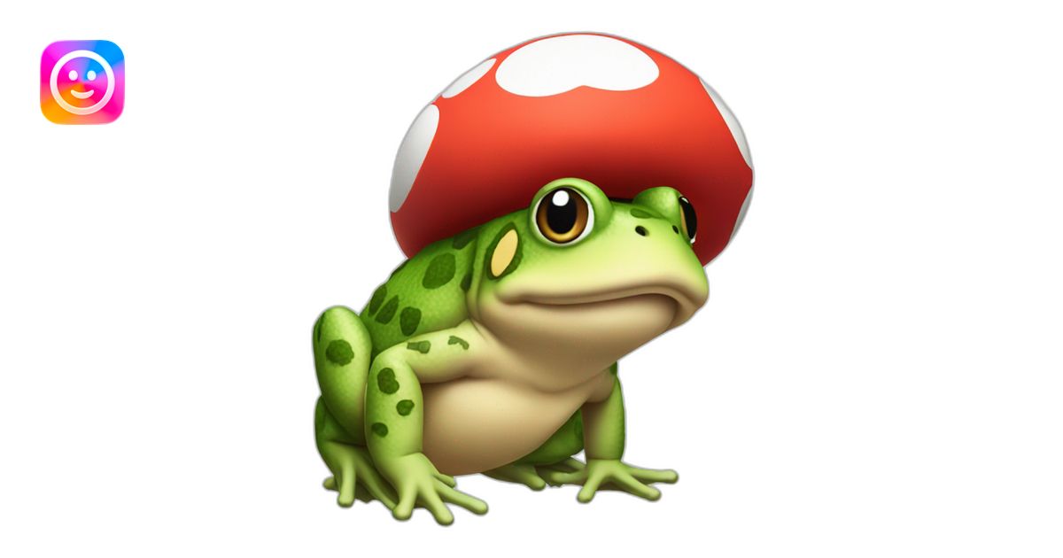 Toad tiny Mario Nintendo emoji | AI Emoji Generator