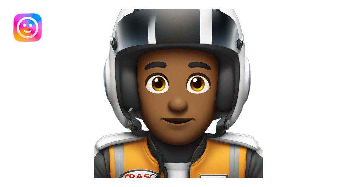 Rocking race car driver emoji | AI Emoji Generator