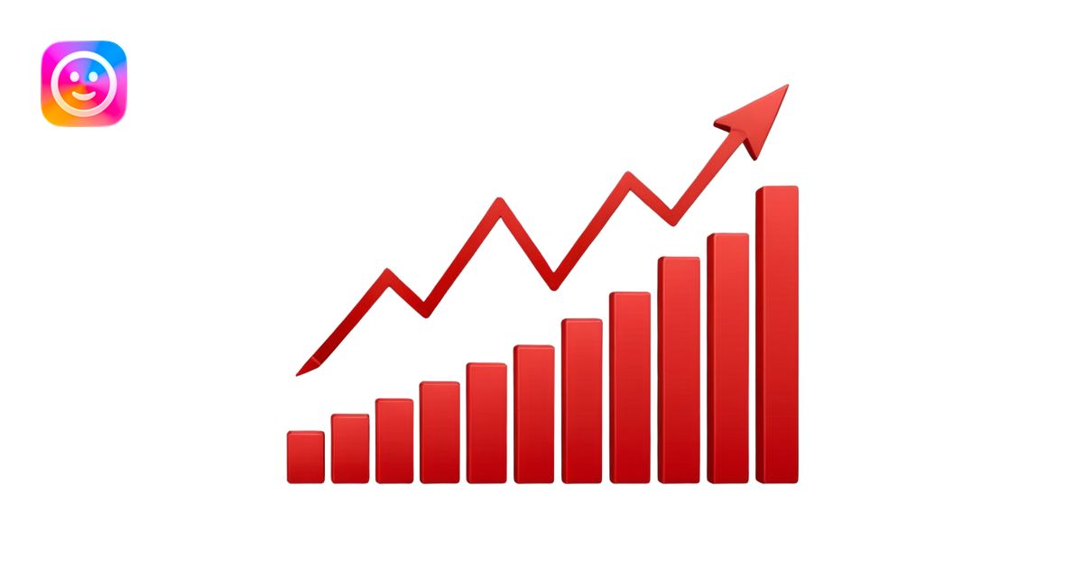 down going red graph stats emoji | AI Emoji Generator