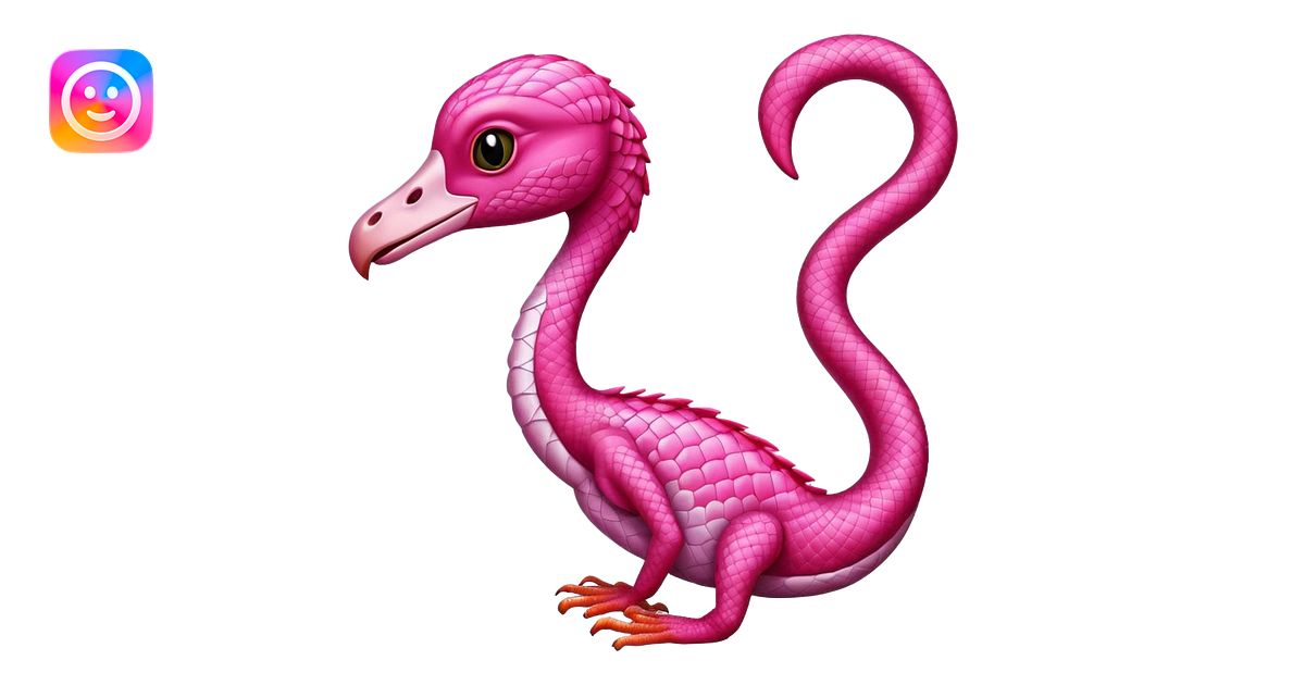 Flamingo gecko emoji | AI Emoji Generator