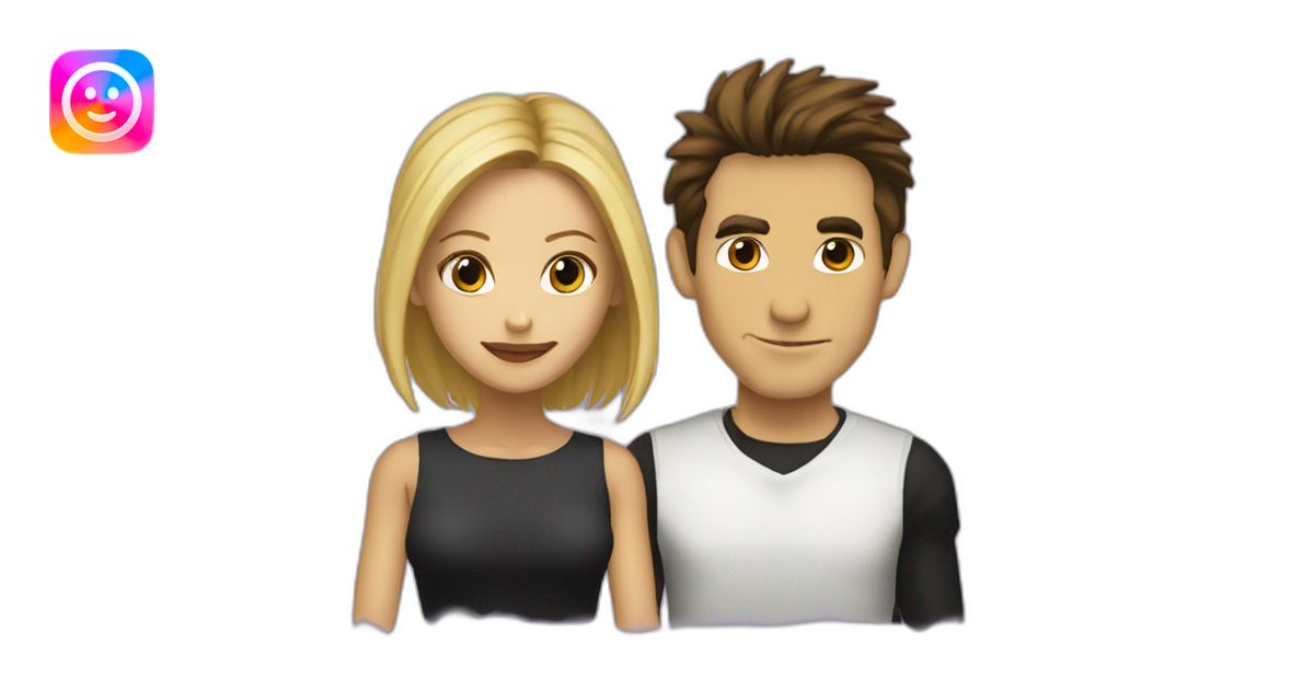 Buffy et angel emoji | AI Emoji Generator