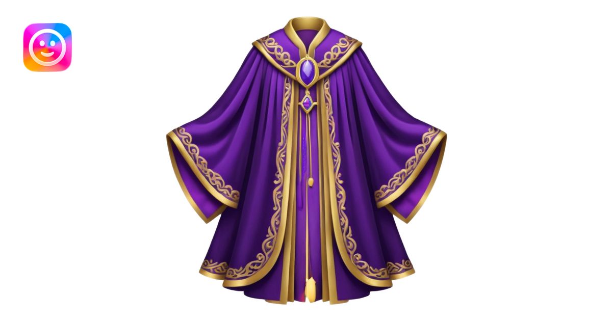 purple Royal Robes emoji | AI Emoji Generator