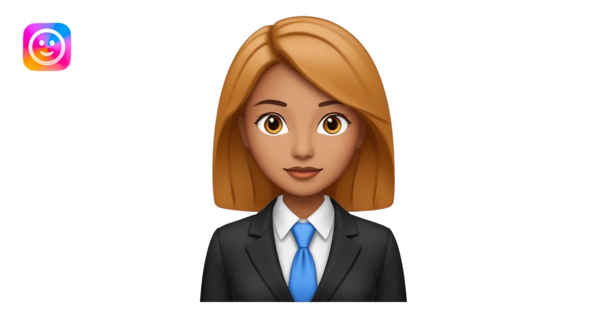 ceo woman confidently wears smart business attire emoji | AI Emoji ...