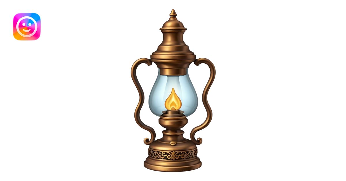 improved renaissance oil lamp emoji | AI Emoji Generator
