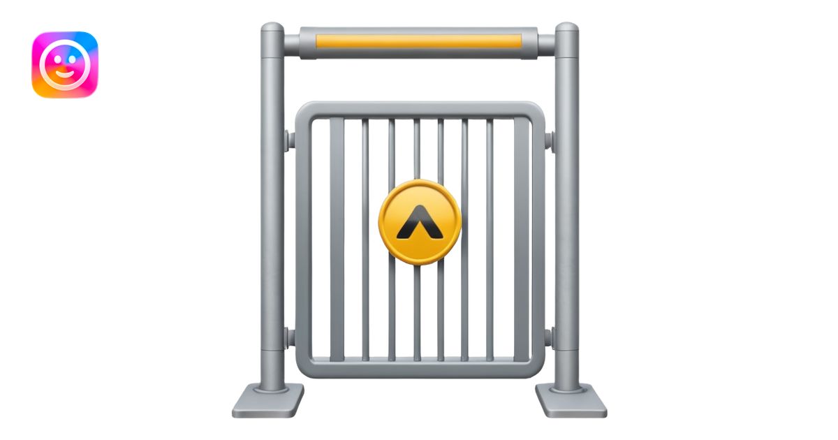 automatic barrier, gate, lifting gate, gates emoji | AI Emoji Generator
