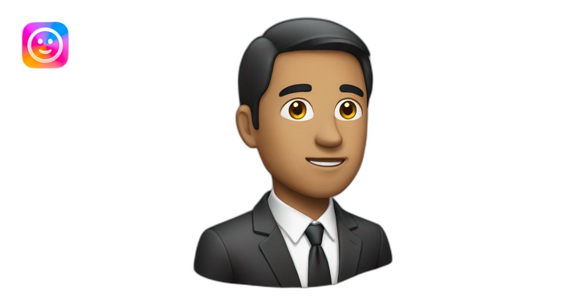man in suit looking to the side (side view) emoji | AI Emoji Generator