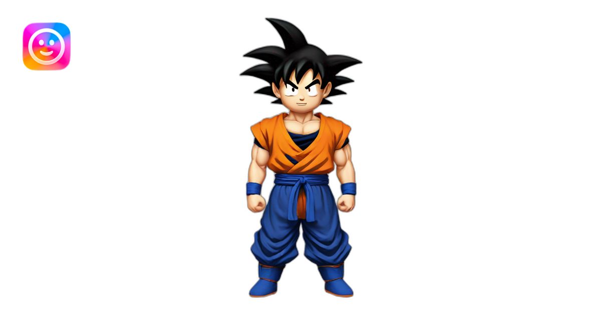 Extreme slim goku emoji | AI Emoji Generator
