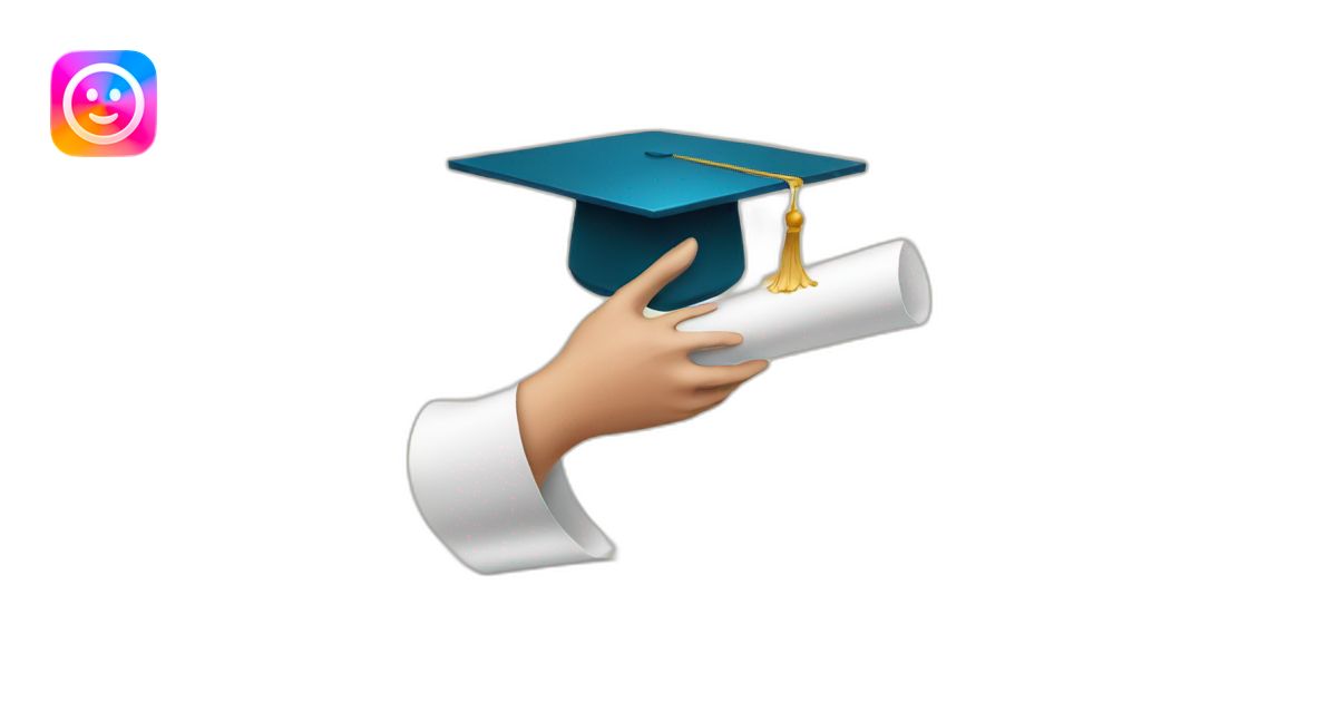 hand with diploma emoji | AI Emoji Generator