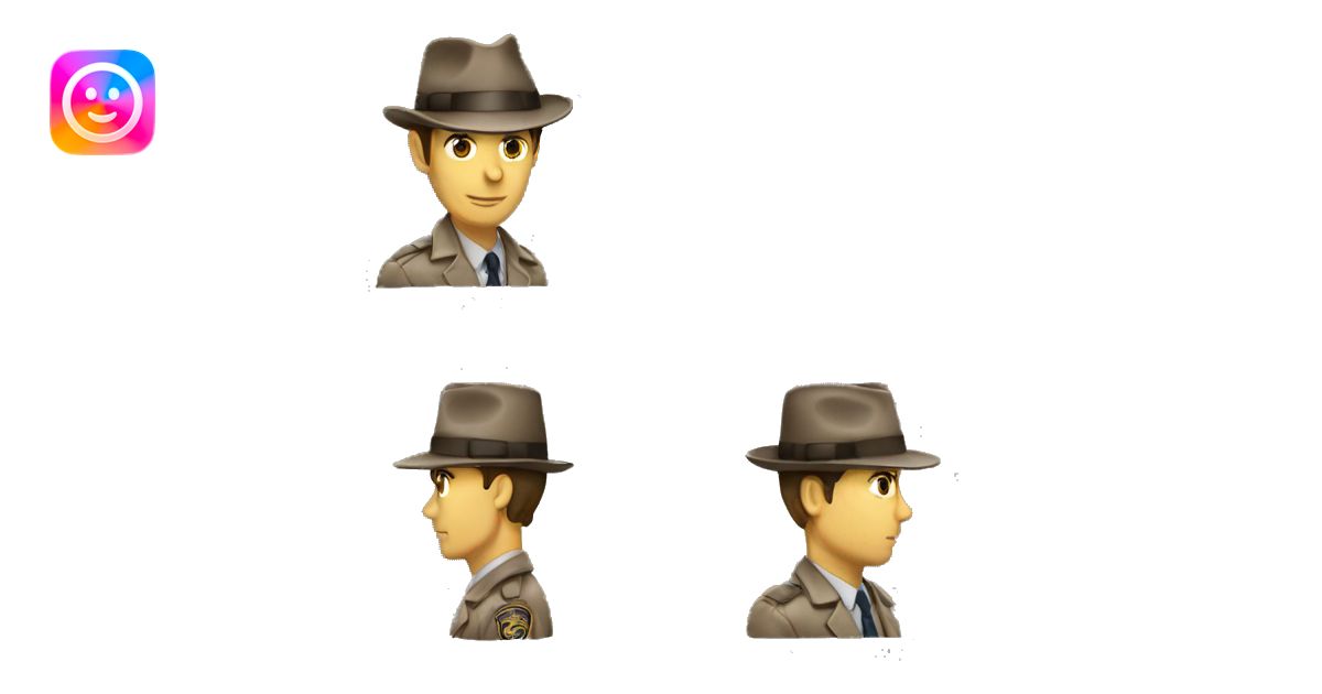 detective emoji | AI Emoji Generator
