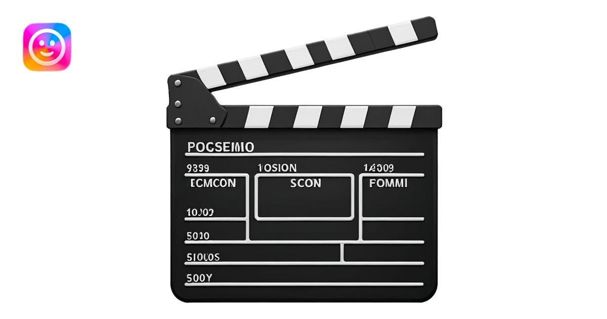 create a film clapper board emoji | AI Emoji Generator