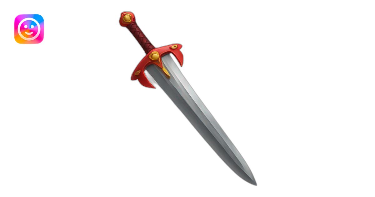 red sword emoji | AI Emoji Generator