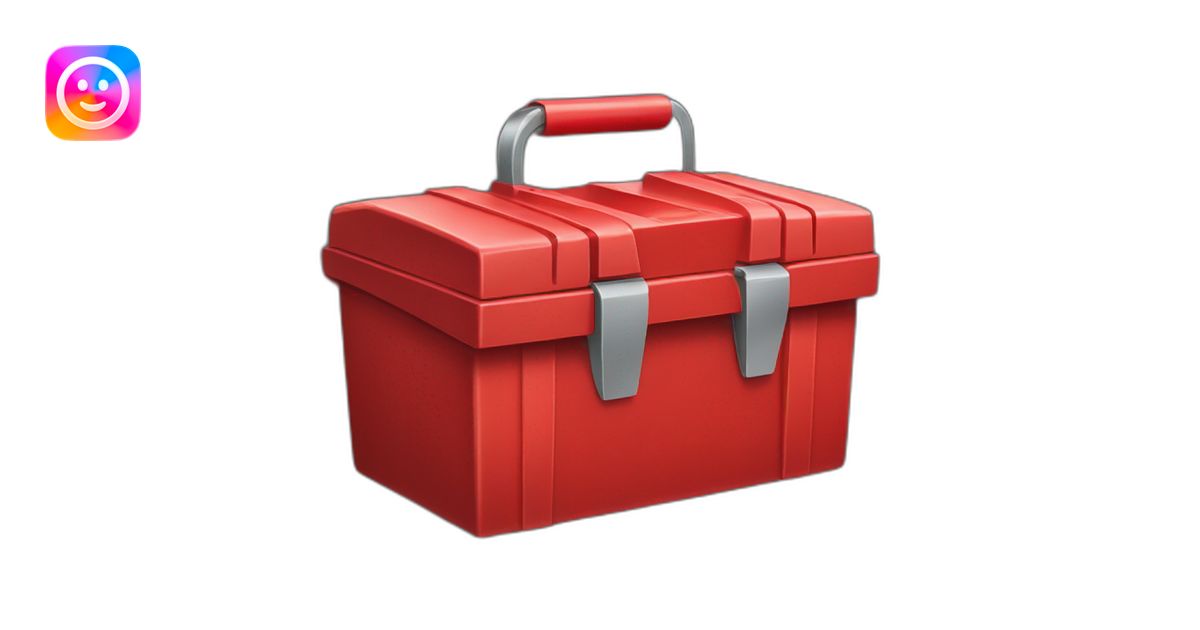 opened red tool box emoji | AI Emoji Generator