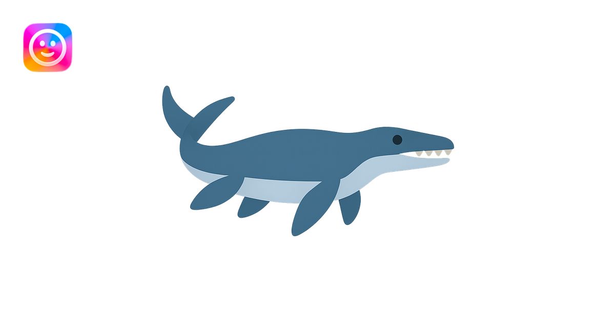 Mosasaurus icon | AI Emoji Generator