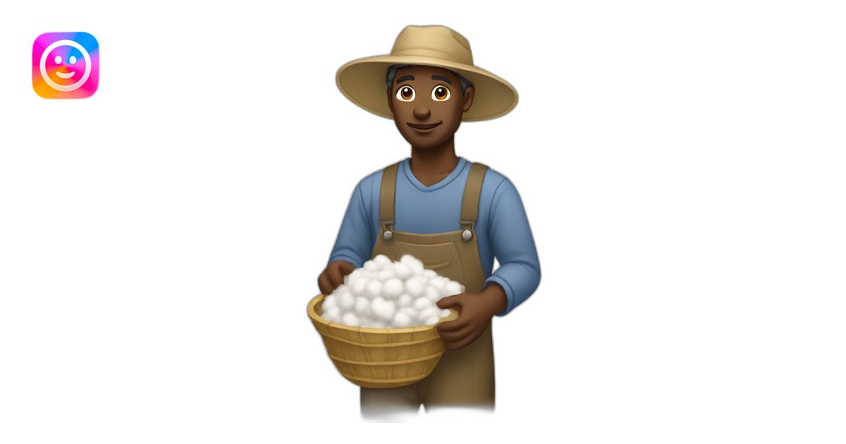 Cotton Picker emoji | AI Emoji Generator