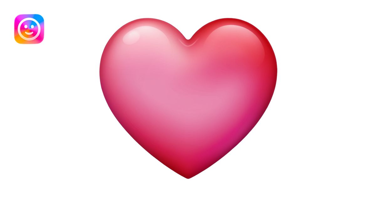 A simple heart emoji ️ with gradient colors emoji | AI Emoji Generator