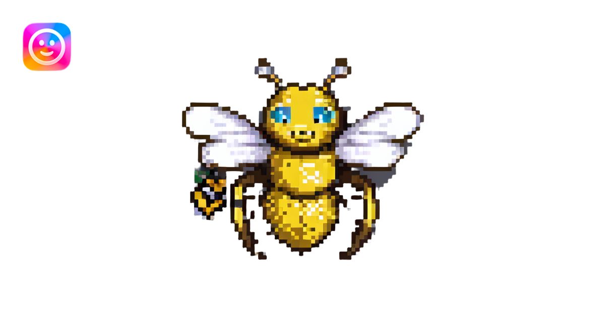 minecraft bee illustration | AI Emoji Generator