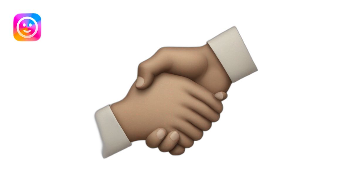 Hands shake emoji | AI Emoji Generator