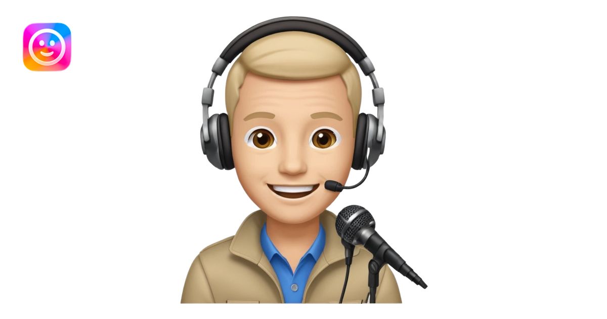 radio show host emoji | AI Emoji Generator