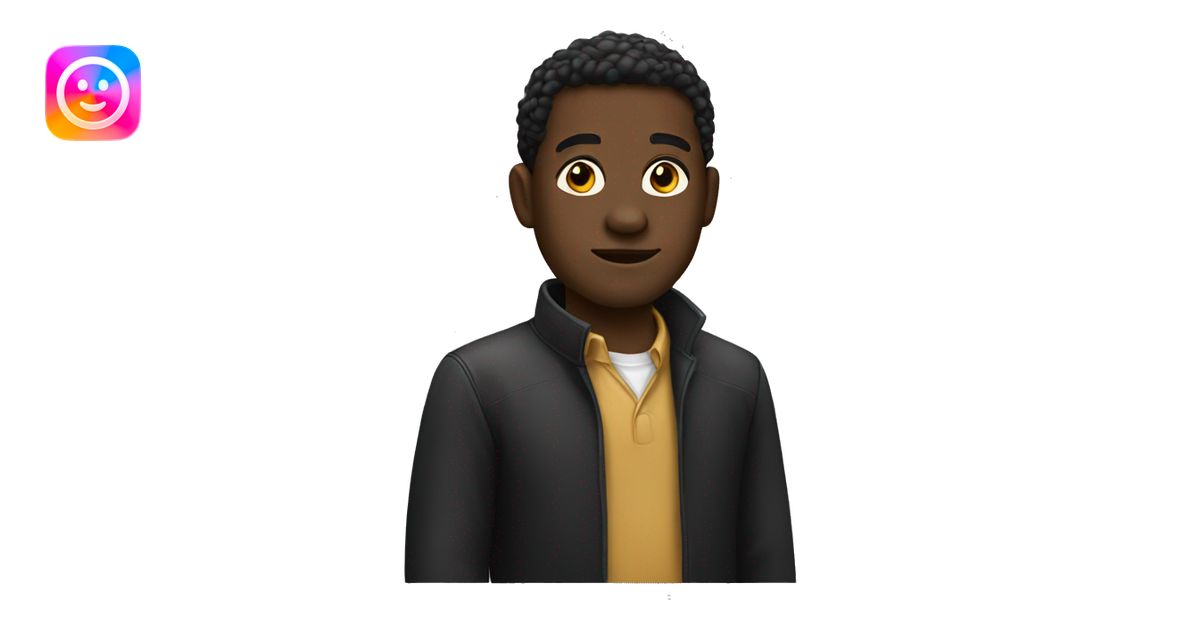 black small man emoji | AI Emoji Generator