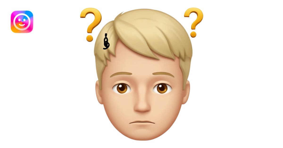 man think with question marks emoji | AI Emoji Generator