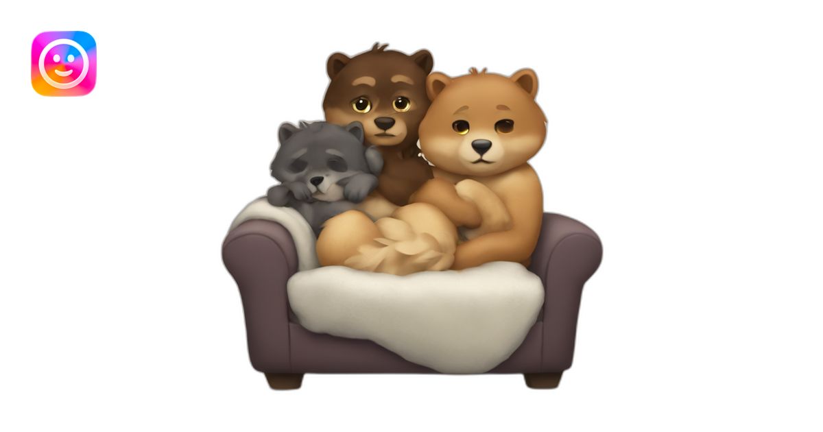 cuddle den emoji | AI Emoji Generator