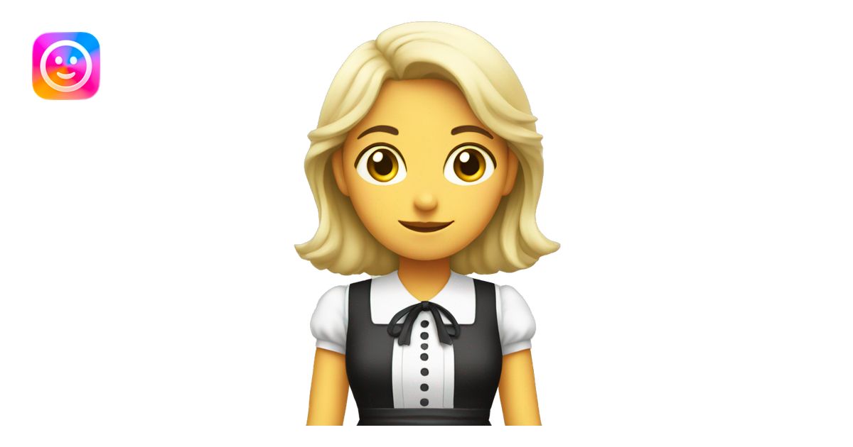 Girl Maid emoji | AI Emoji Generator