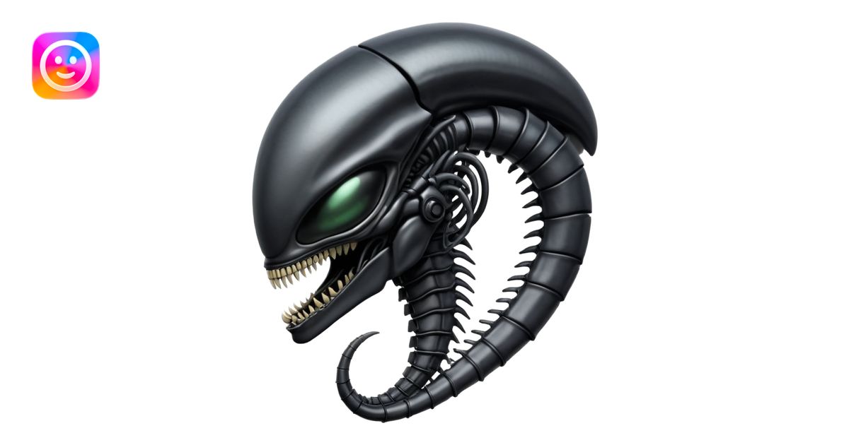 Female Xenomorph emoji | AI Emoji Generator