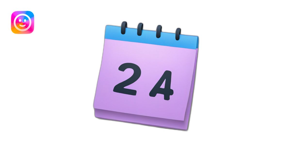 a calender emoji with date 9 emoji | AI Emoji Generator
