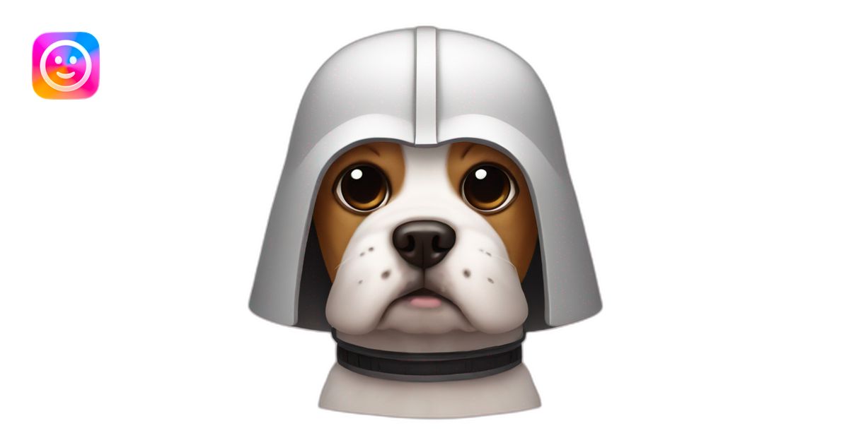 Darth doggie emoji | AI Emoji Generator