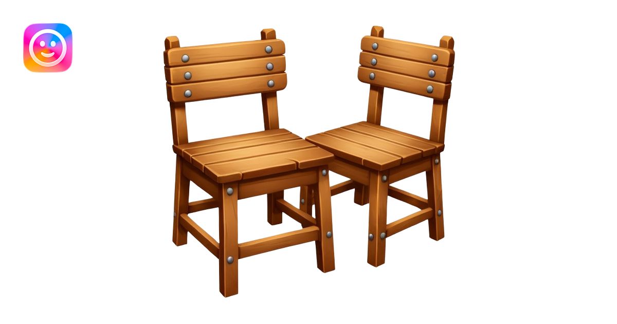 Cabin chairs emoji | AI Emoji Generator