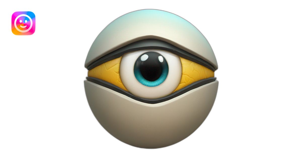 3d sphere with a cartoon Strider skin texture with Eye of Horus emoji ...