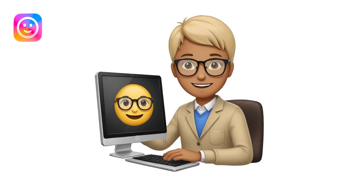 Generate a realistic emoji of something getting programmed by a ...